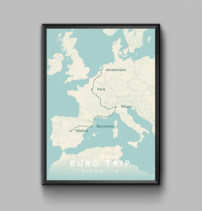 🗺My Holiday Map | Create your own travel map